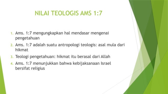 Tafsiran atas Kitab Amsal, 1:1-6, 7.pptx