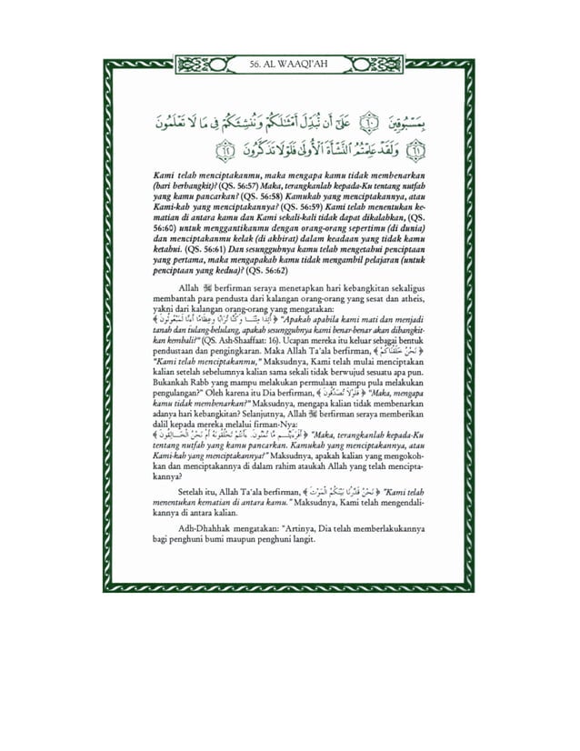 Tafsir ibnu katsir surat al waqi'ah | PDF