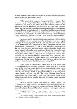 Tafsir qs ibrâhîm, 14 ayat 7 | PDF