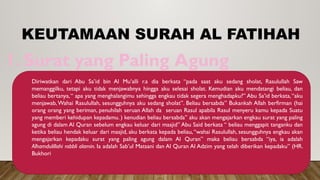 TAFSIR SURAH AL FATIHAH merukan sab'ul matsani.pptx