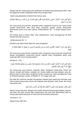 Tafsir surat ali imran 16 30 | PDF