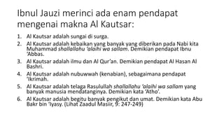 Tafsir surat al kautsar | PPTX