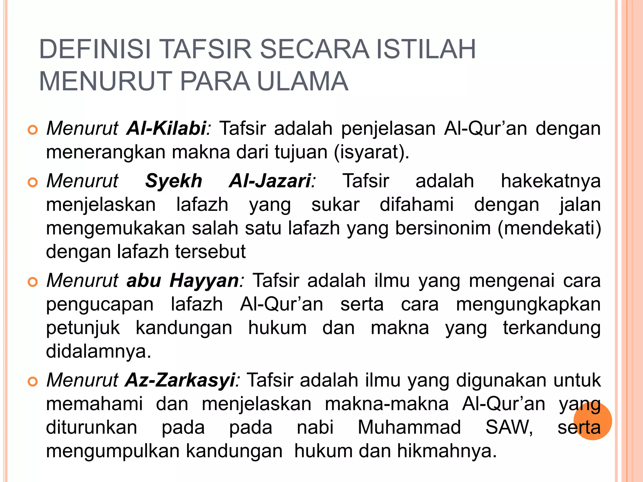 Tafsir, ta’wil & tarjamah | PPTX