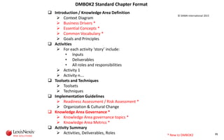 DMBOK and Data Governance | PDF