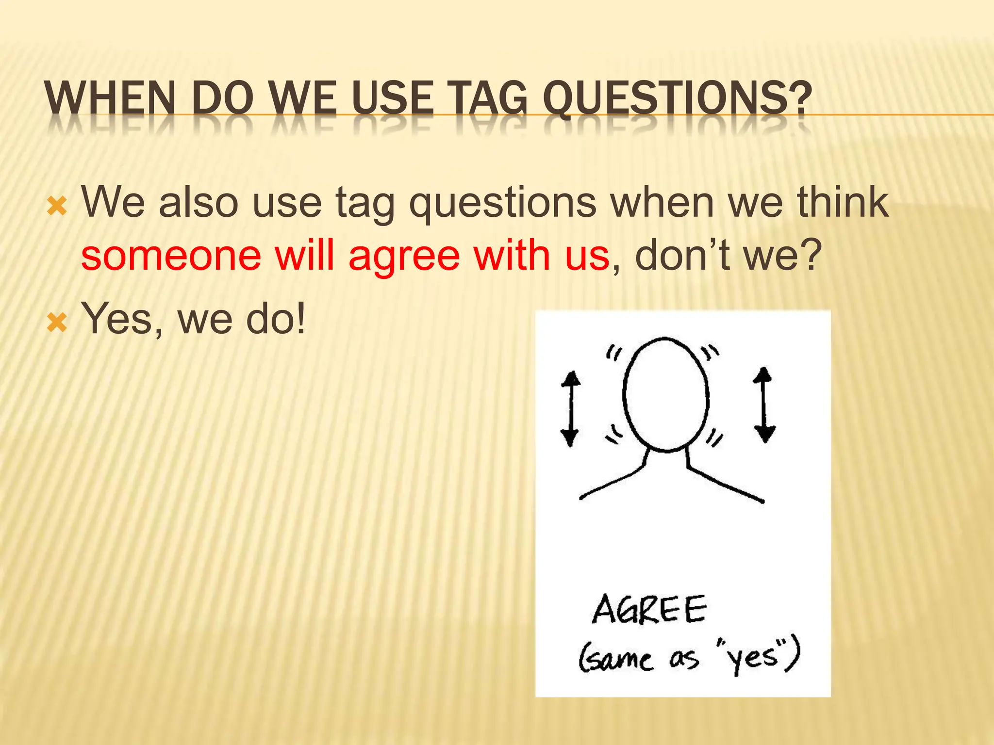 tag-questions usage and exercises for beginner | PPT
