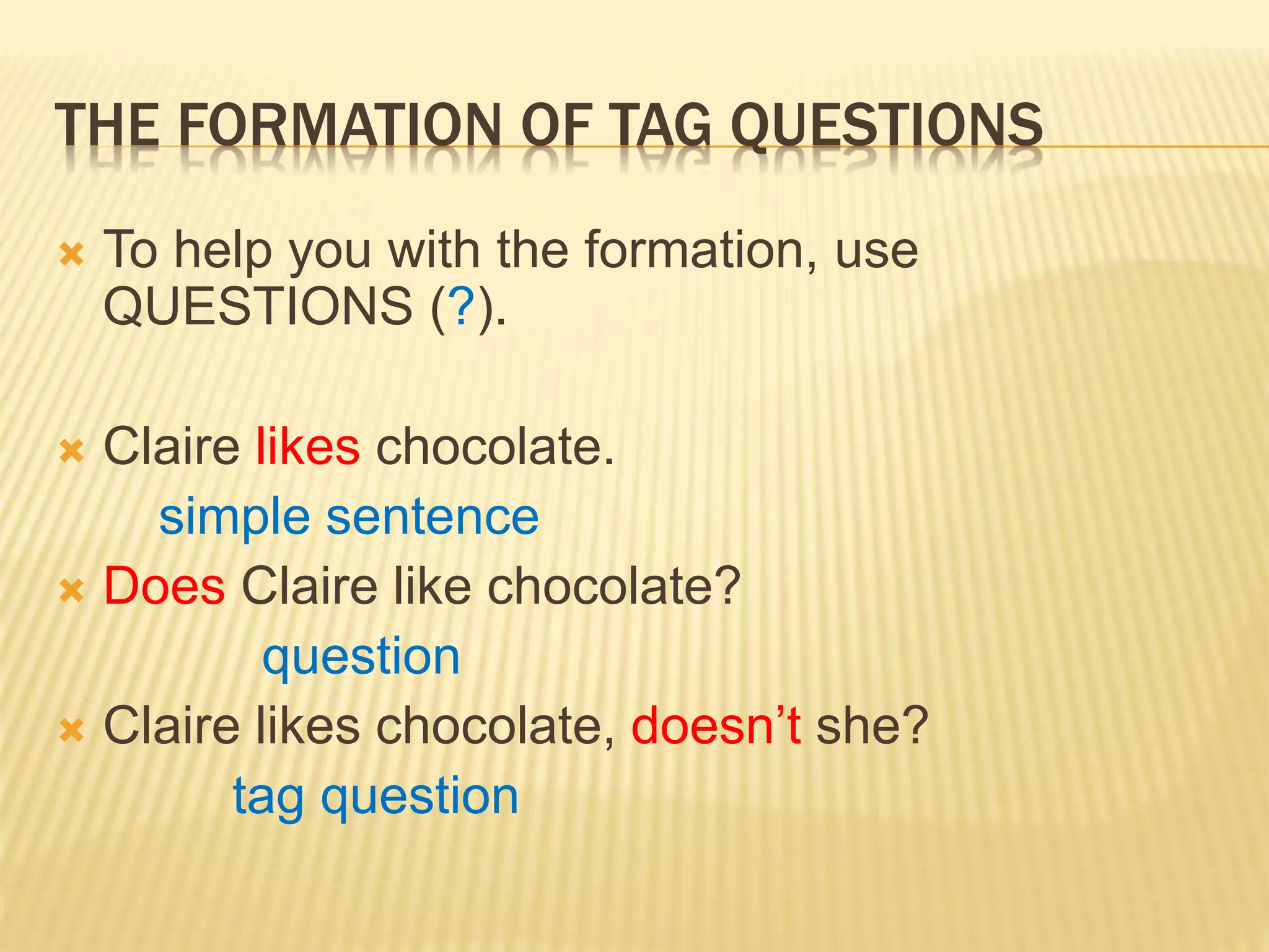 tag-questions usage and exercises for beginner | PPT