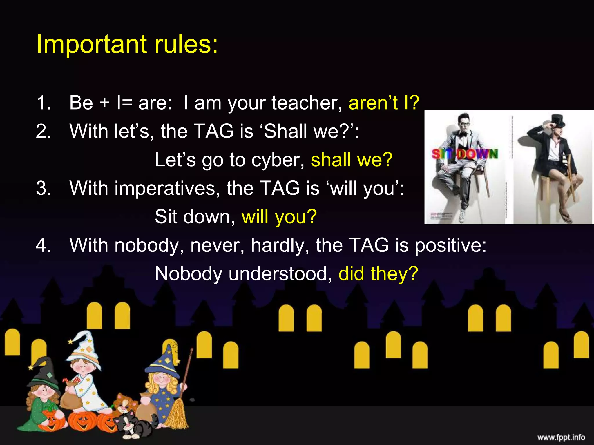 Tag questions | PPT
