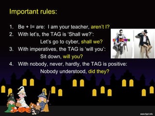 Tag questions | PPT