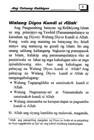 Tagalog Islam 13 | PDF