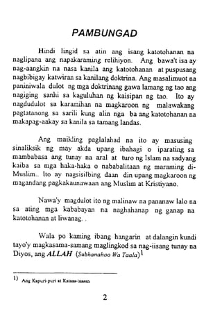 Tagalog Islam 48 | PDF