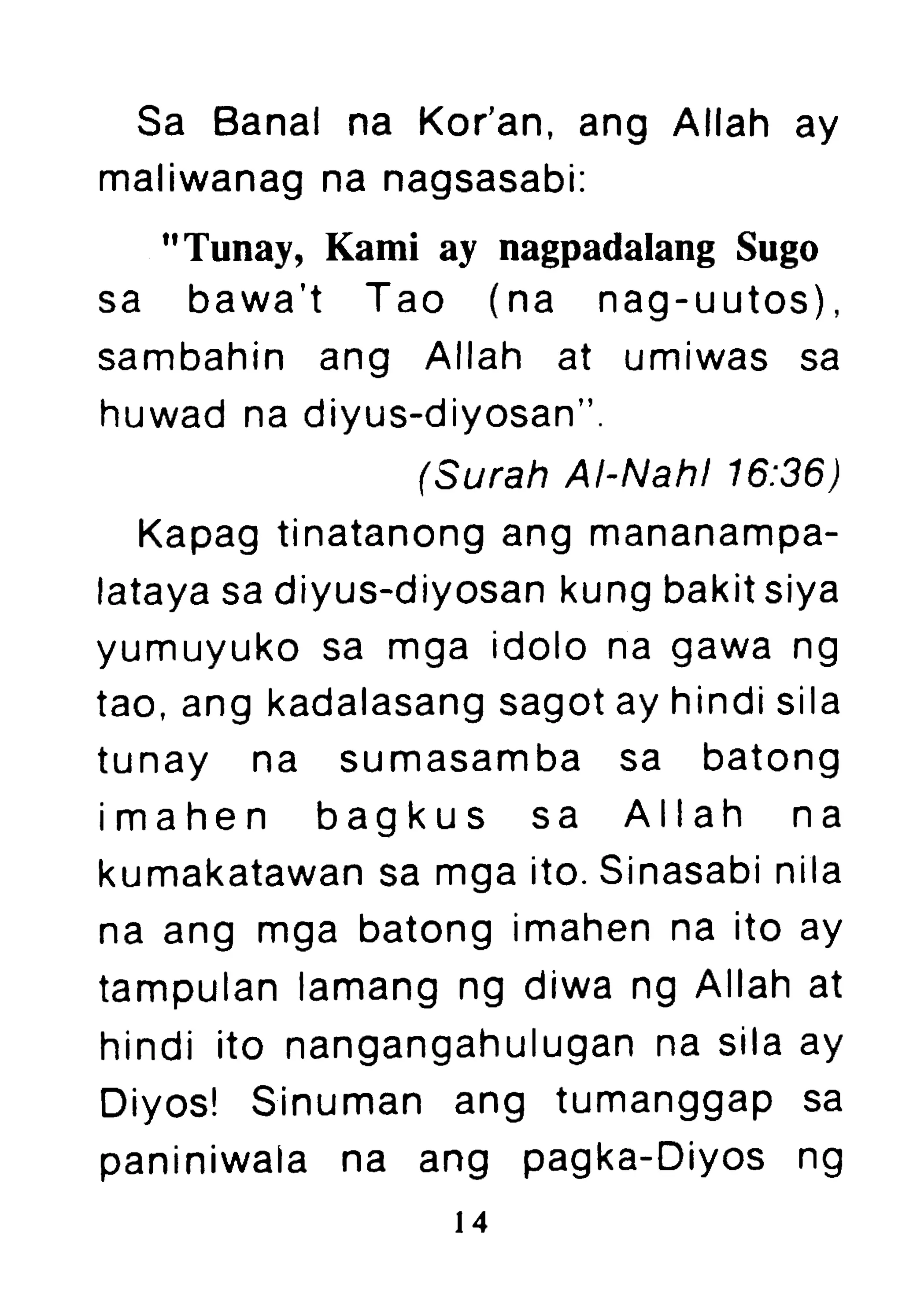 Tagalog Islam 72 | PDF