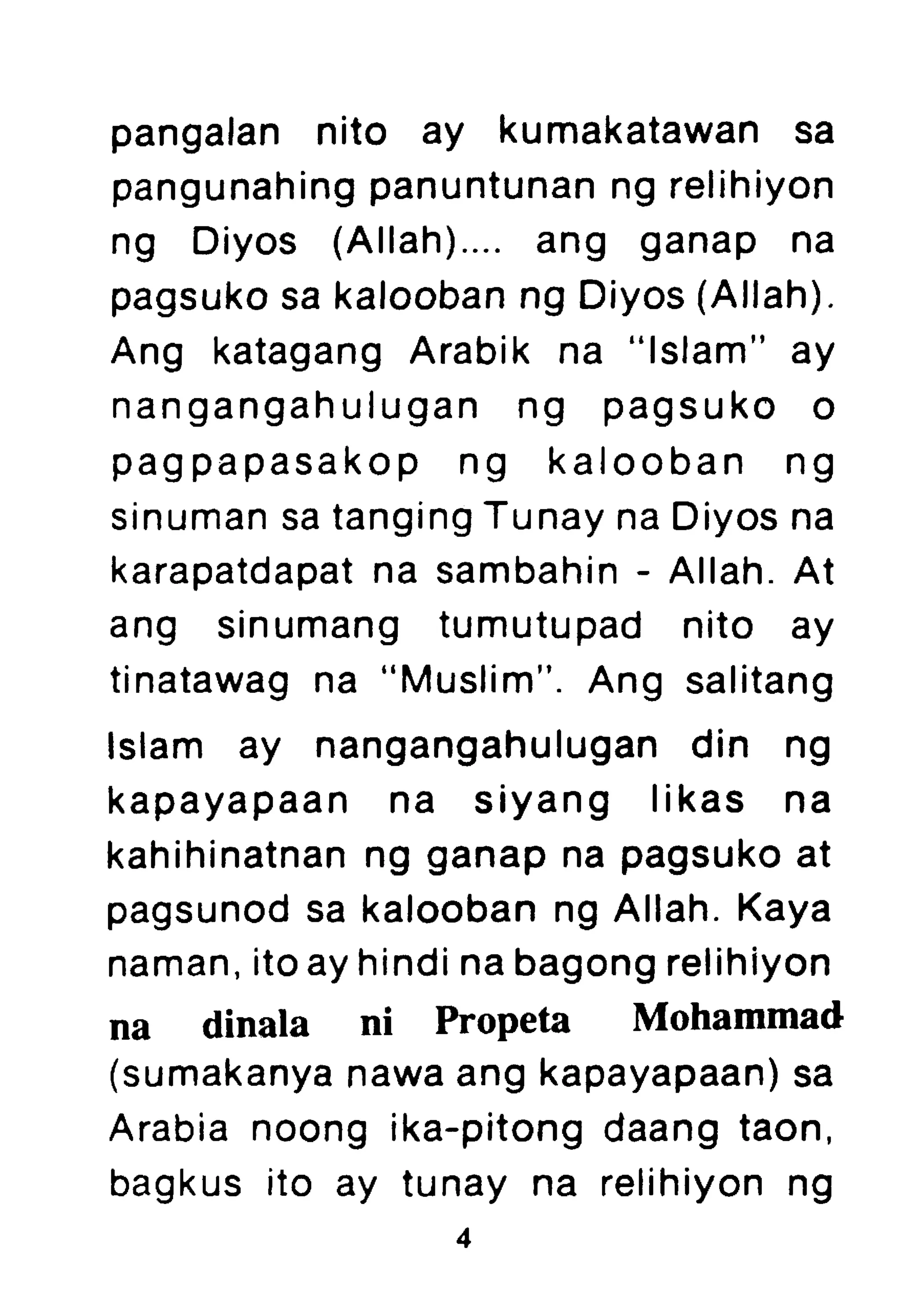 Tagalog Islam 72 | PDF