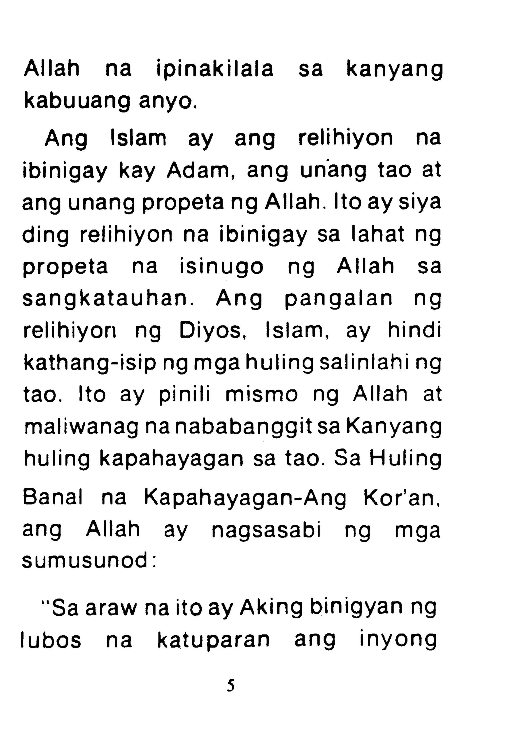 Tagalog Islam 72 | PDF