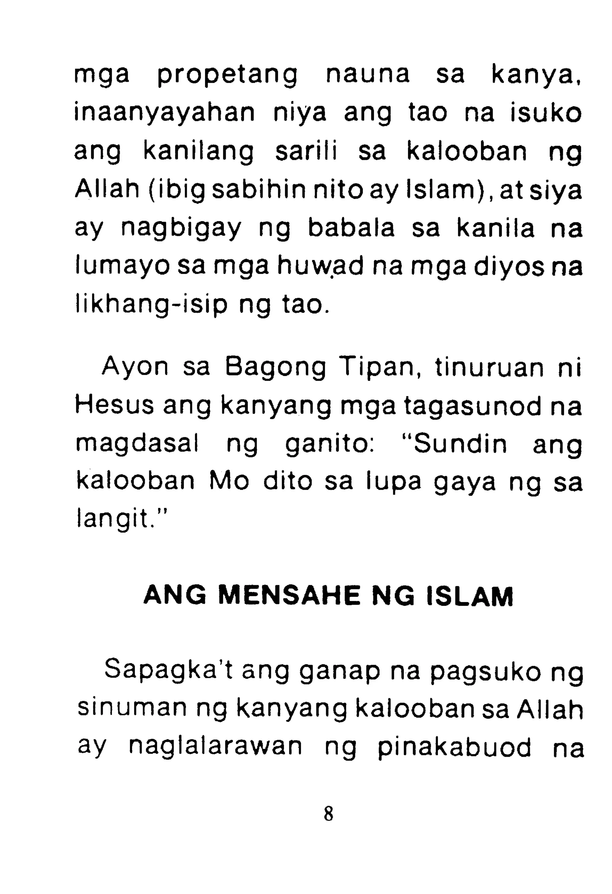 Tagalog Islam 72 | PDF