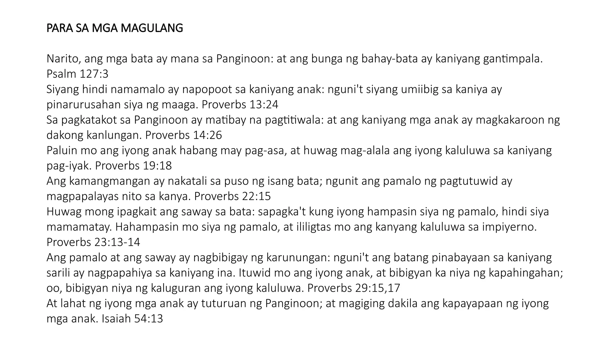 Tagalog - Ang Kahalagahan ng Pagdidisiplina sa Bata at Paggalang sa ...