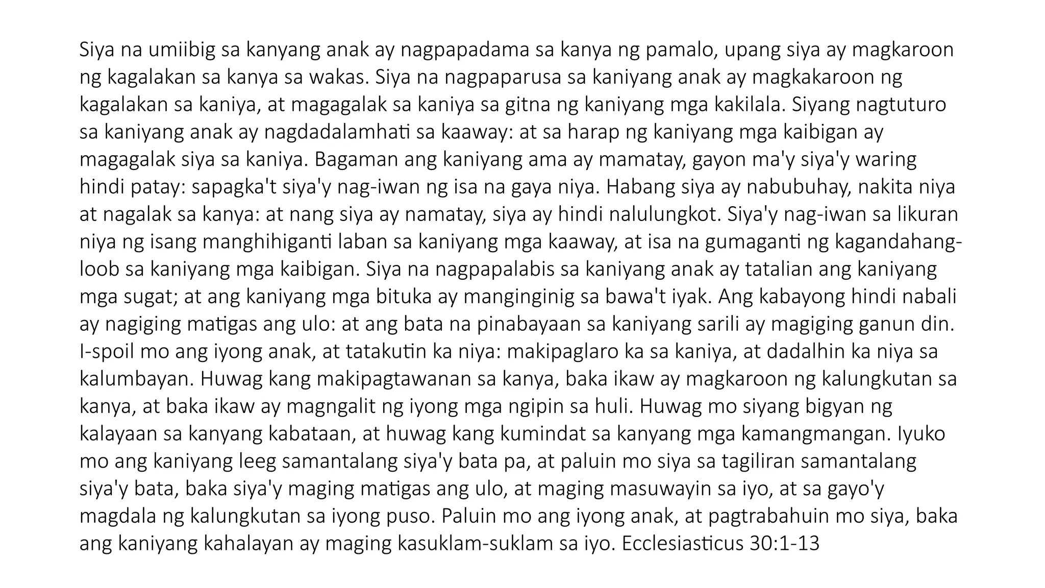 Tagalog - Ang Kahalagahan ng Pagdidisiplina sa Bata at Paggalang sa ...