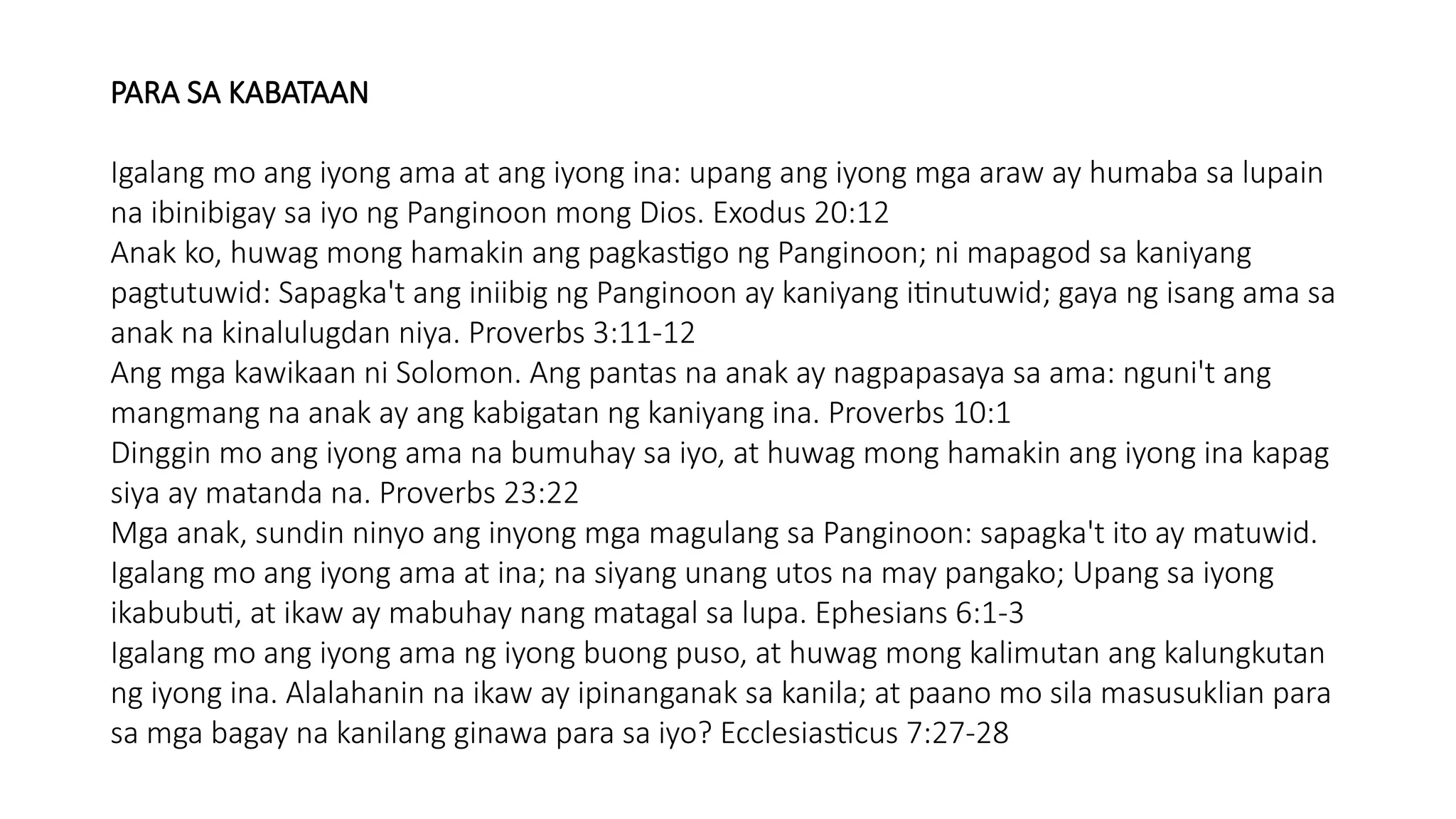 Tagalog - Ang Kahalagahan ng Pagdidisiplina sa Bata at Paggalang sa ...