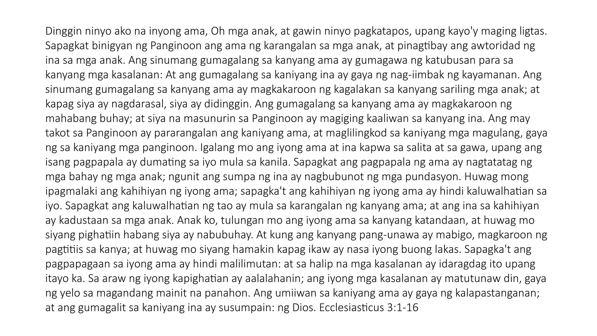Tagalog - Ang Kahalagahan ng Pagdidisiplina sa Bata at Paggalang sa ...