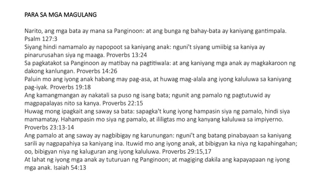 Tagalog - Ang Kahalagahan ng Pagdidisiplina sa Bata at Paggalang sa ...