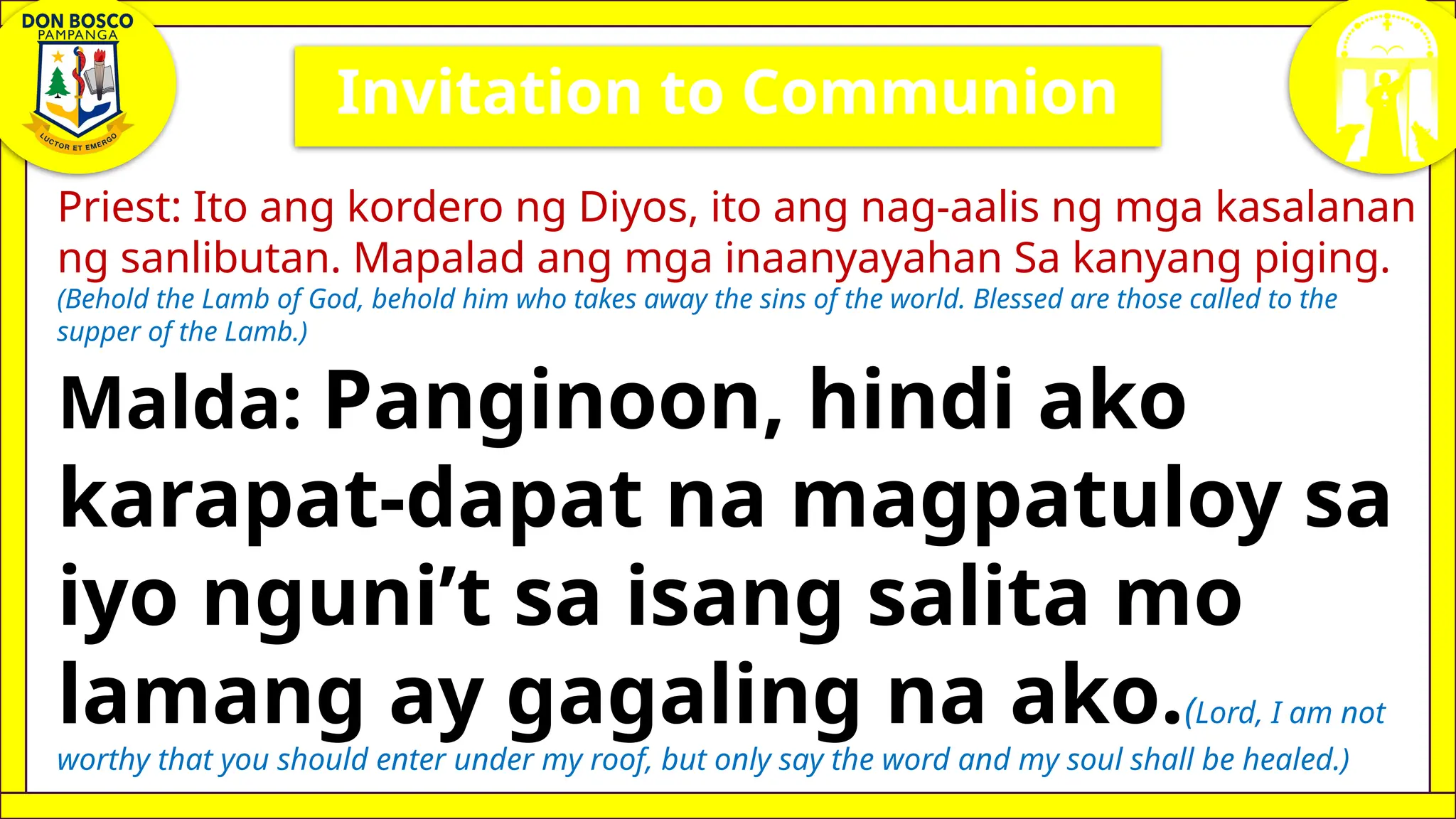 Tagalog Missal Reviewer (Gamit para sa Misa) | PPTX