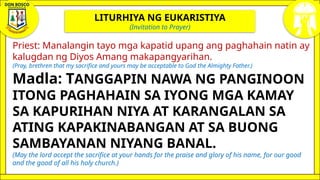 Tagalog Missal Reviewer (Gamit para sa Misa) | PPTX