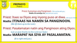 Tagalog Missal Reviewer (Gamit para sa Misa) | PPTX
