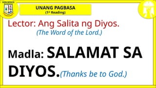 Tagalog Missal Reviewer (Gamit para sa Misa) | PPTX