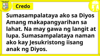 Tagalog Missal Reviewer (Gamit para sa Misa) | PPTX