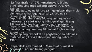 Tagalog, Pilipino, Filipino para sa pang araw-araw.pptx