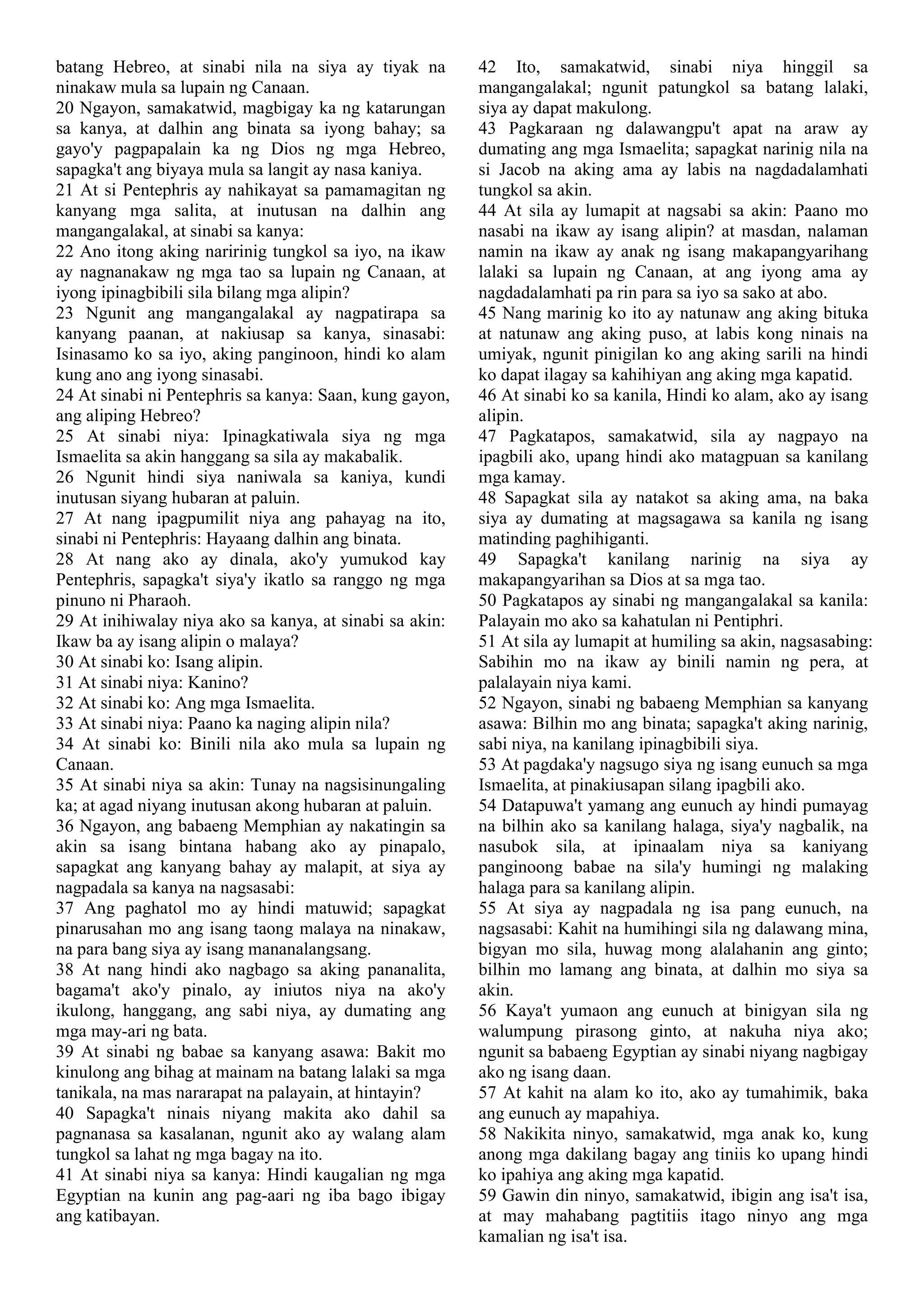 Tagalog - Testament of Joseph the Son of Jacob.pdf