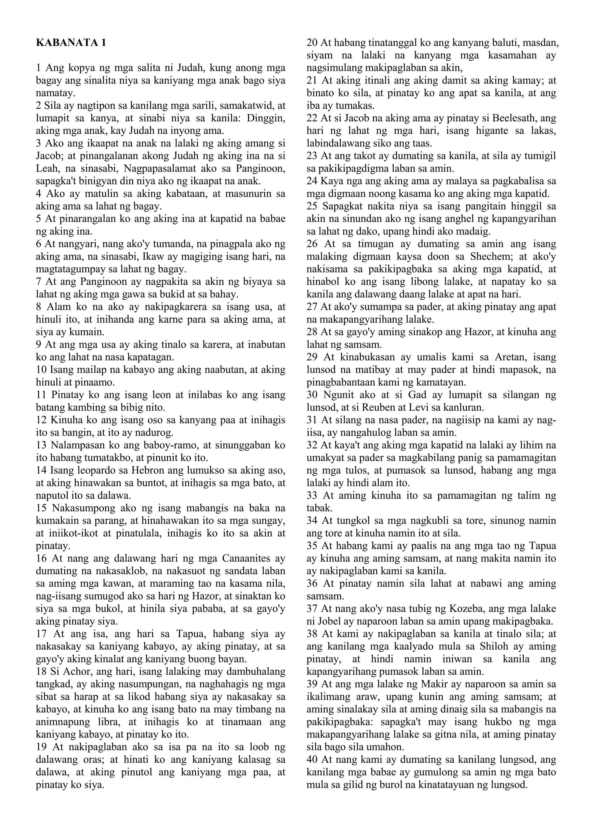 Tagalog - Testament of Judah the Son of Jacob.pdf