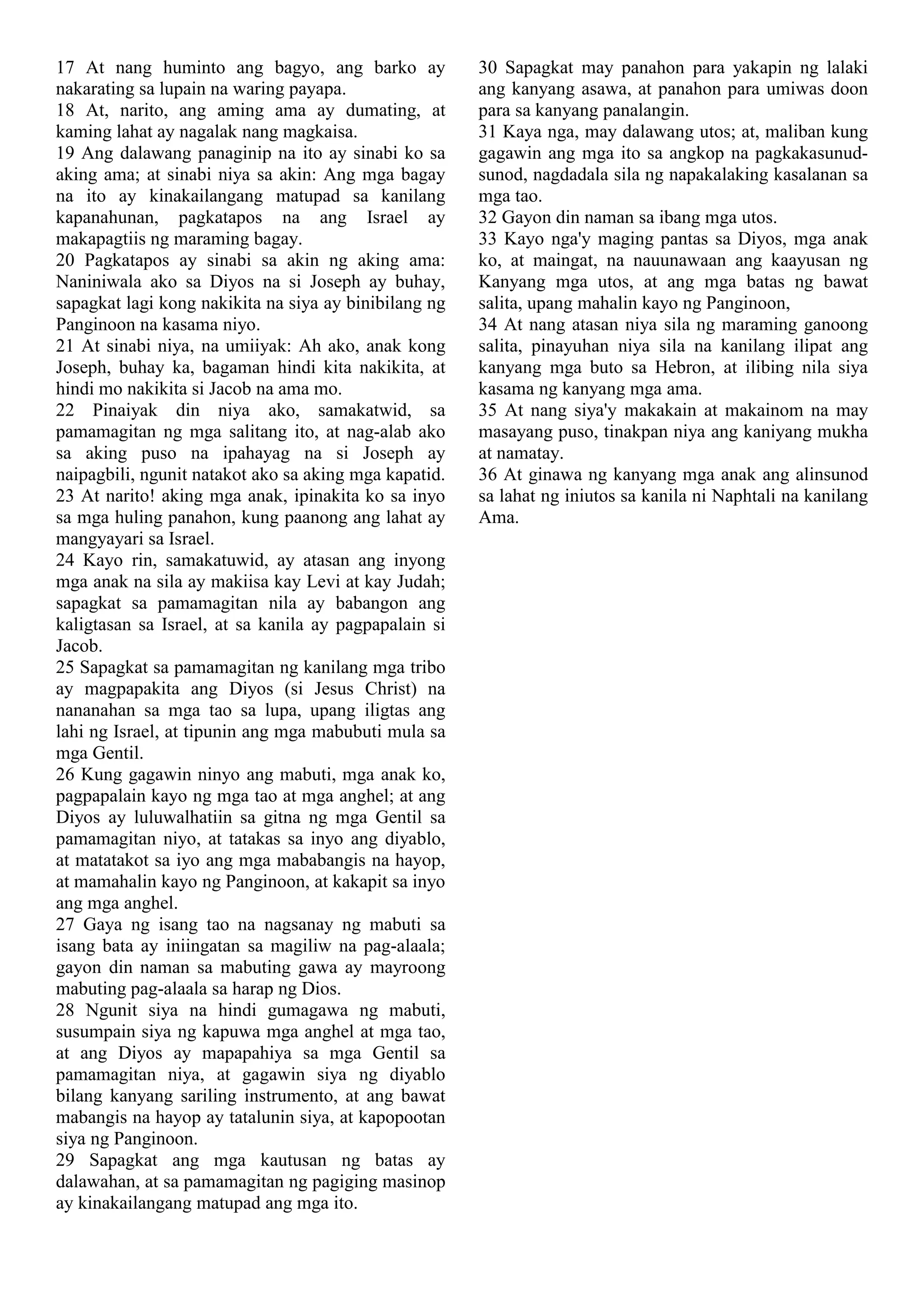 Tagalog - Testament of Naphtali the Son of Jacob and Bilhah.pdf