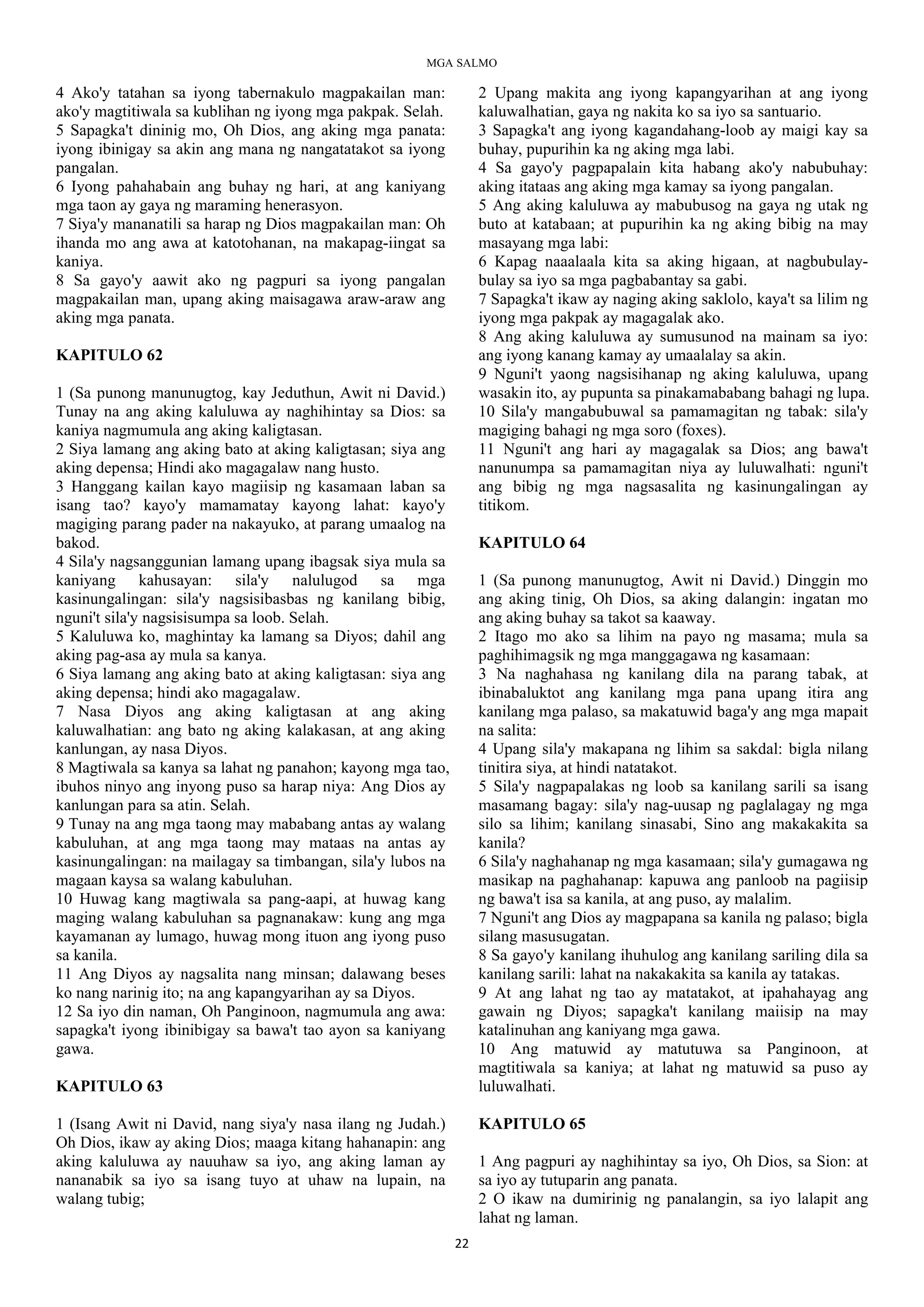 Tagalog - The Book of Psalms - Mga Awit.pdf