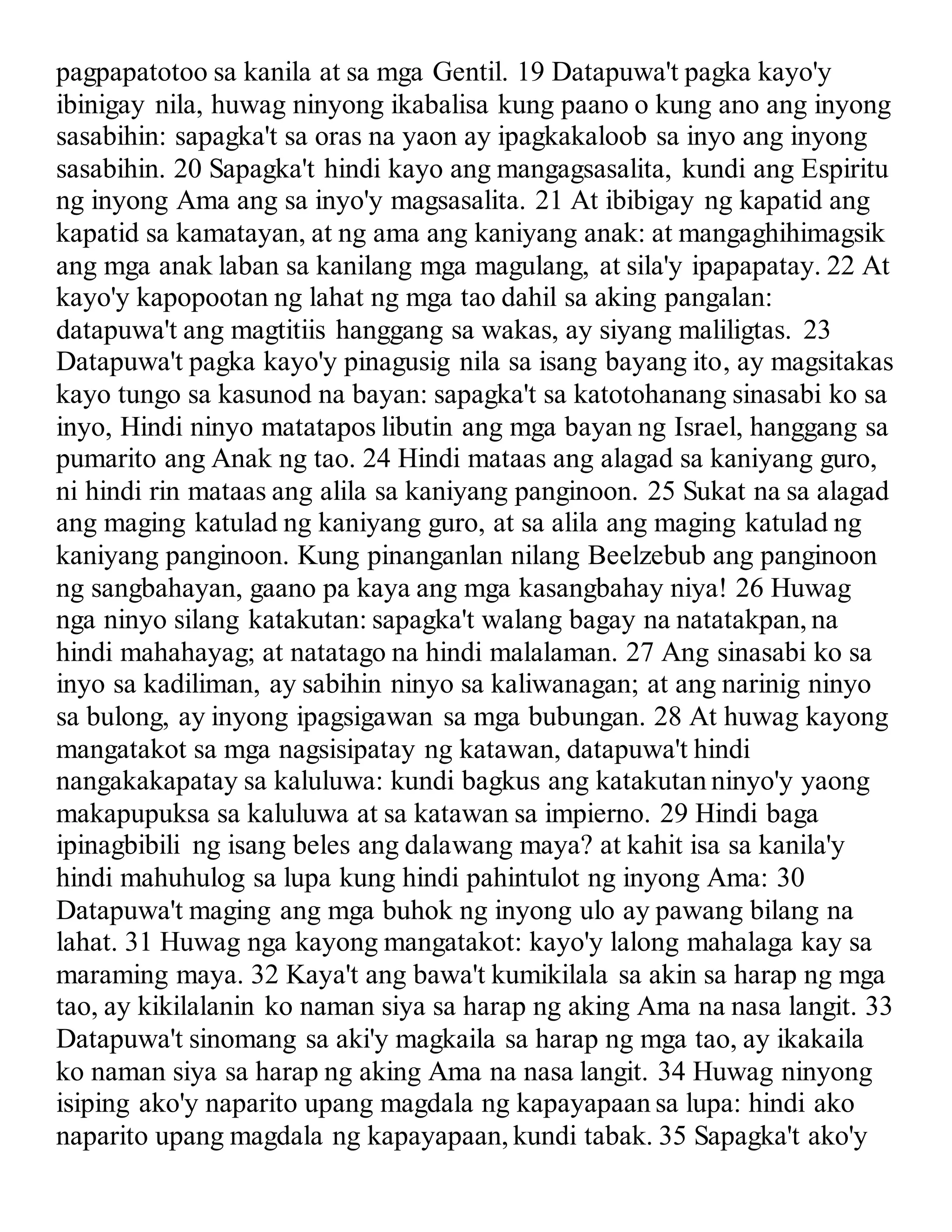 Tagalog bible new testament | DOCX