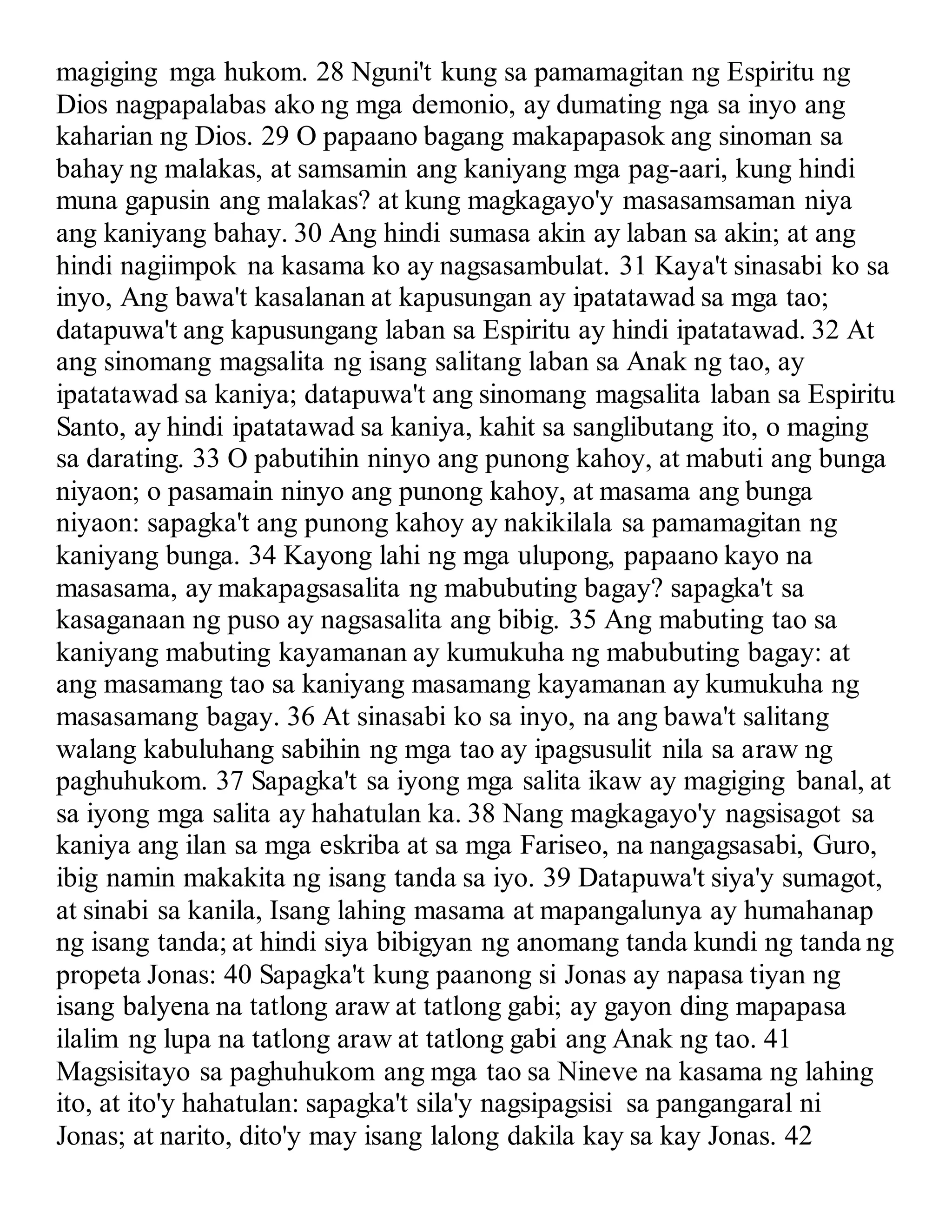 Tagalog bible new testament | DOCX