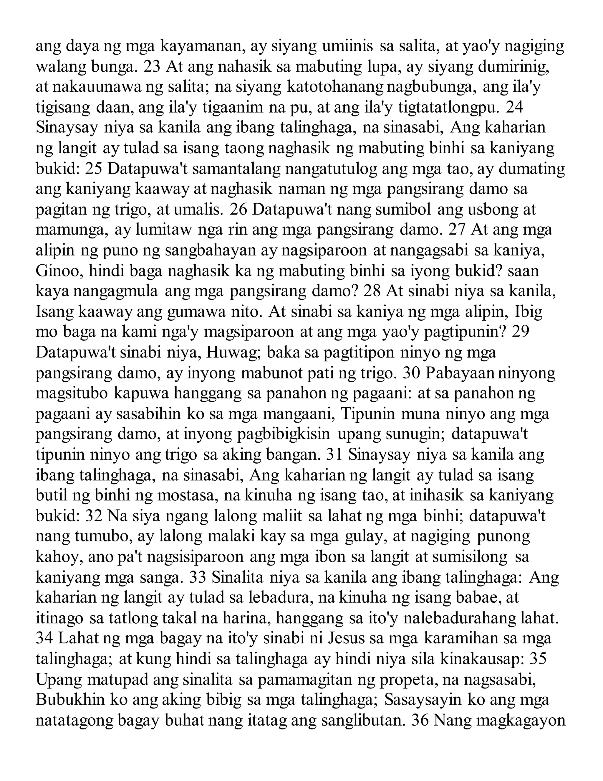 Tagalog bible new testament | DOCX