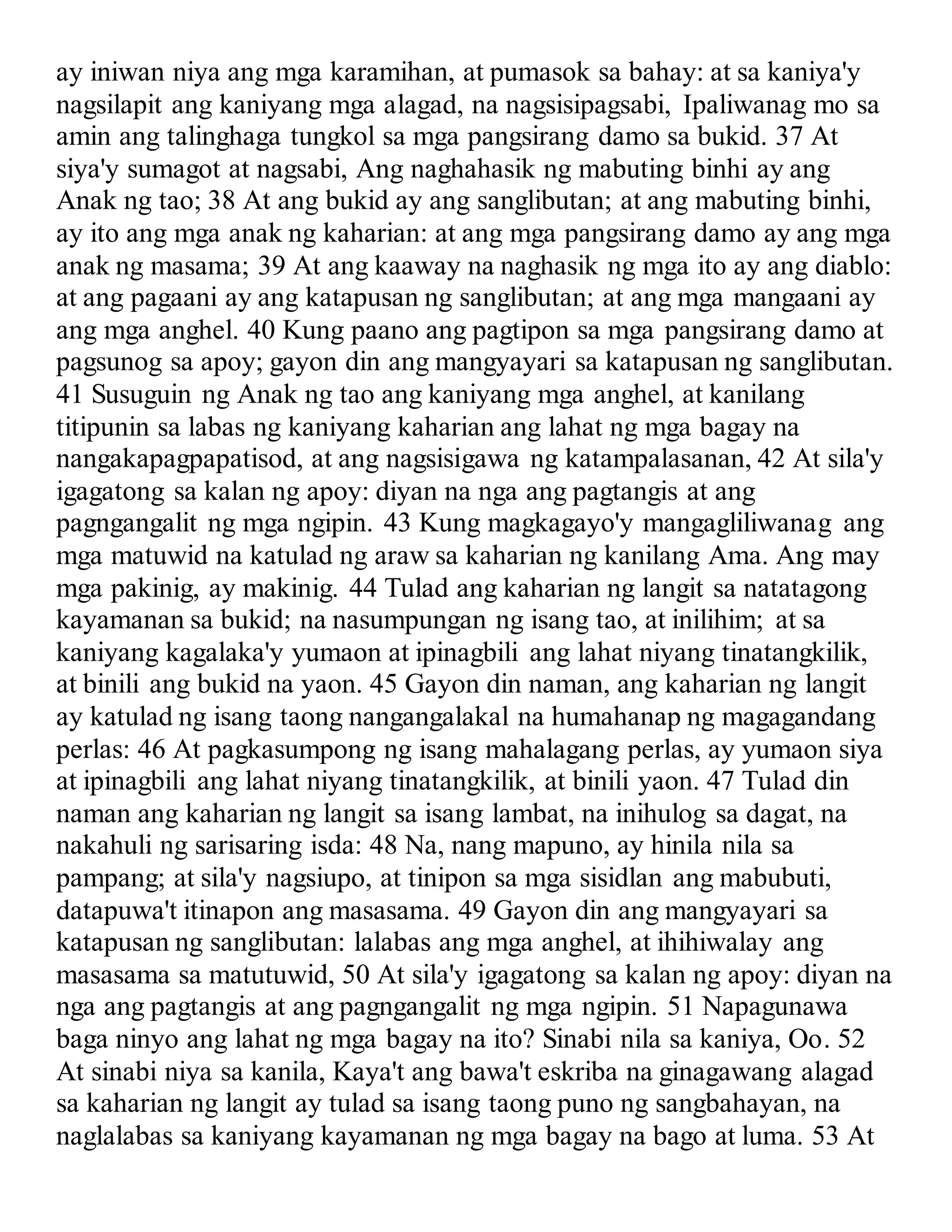 Tagalog bible new testament | DOCX