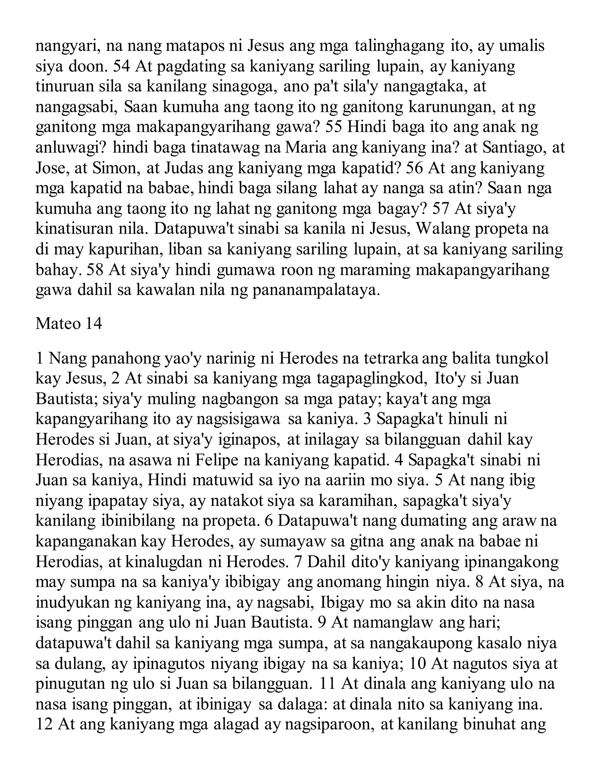 Tagalog bible new testament | DOCX