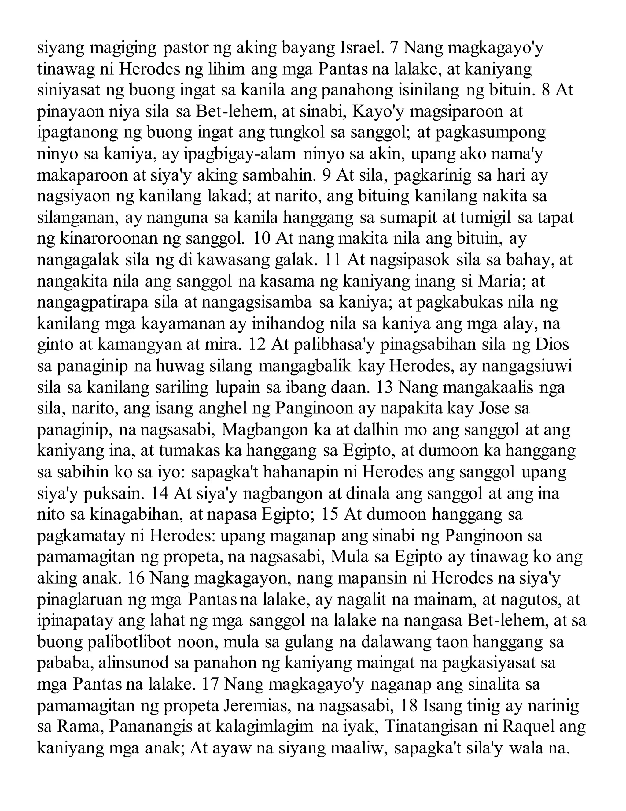 Tagalog bible new testament | DOCX