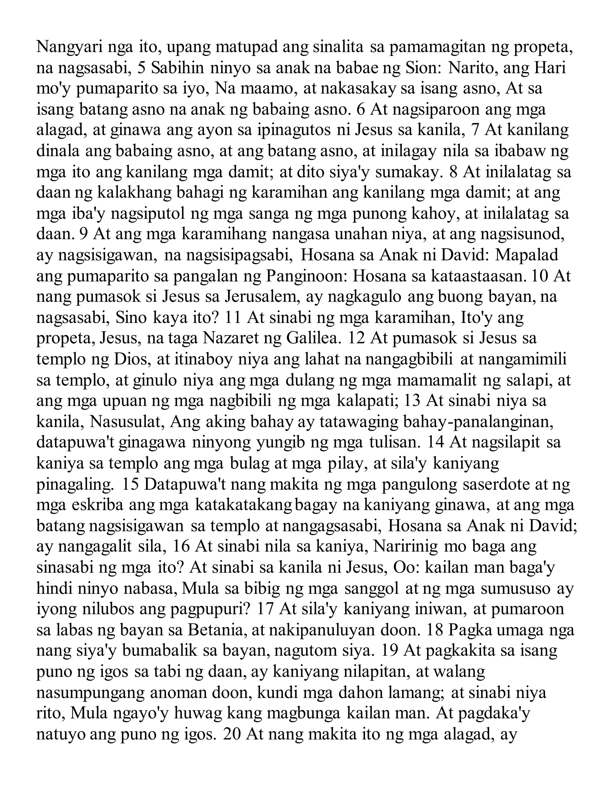 Tagalog bible new testament | DOCX