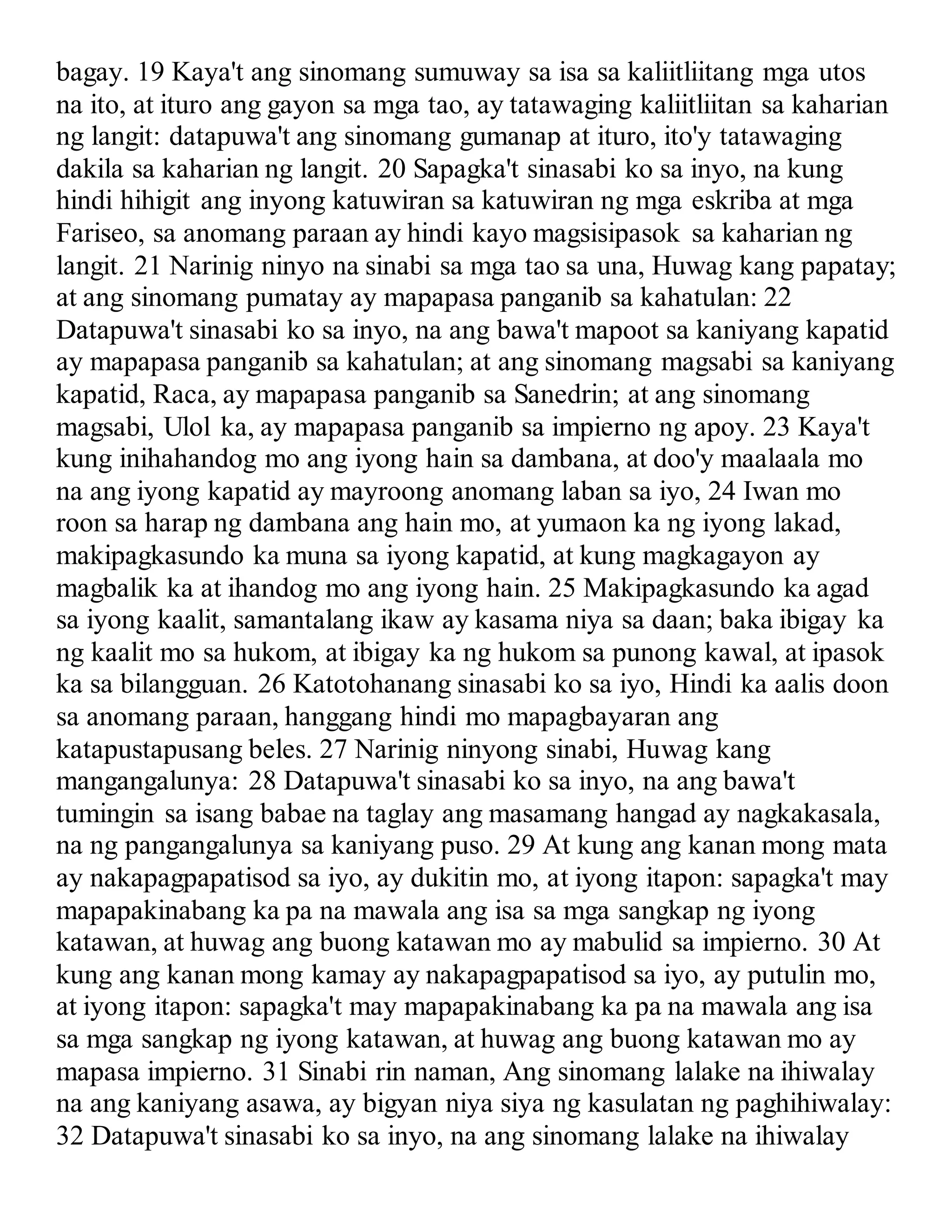 Tagalog bible new testament | DOCX