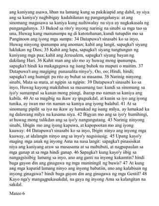 Tagalog bible new testament | DOCX