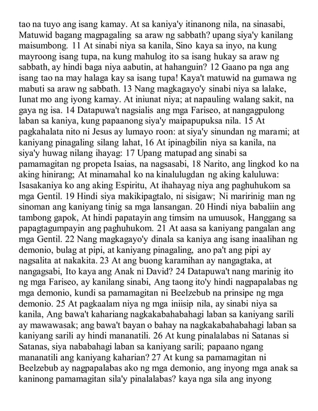 Tagalog bible new testament | PDF