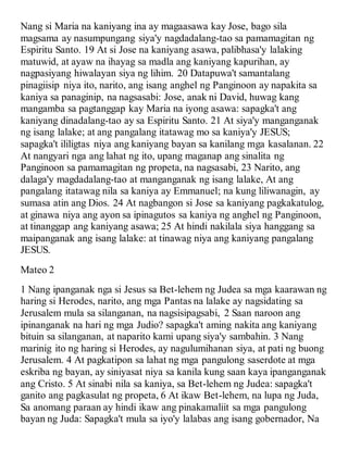 Tagalog bible new testament | DOCX