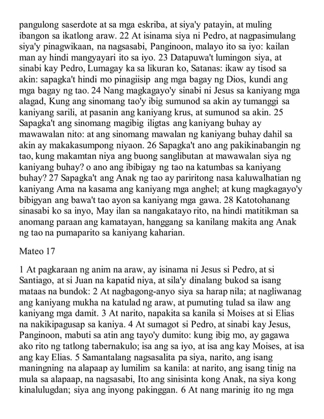 Tagalog bible new testament | PDF