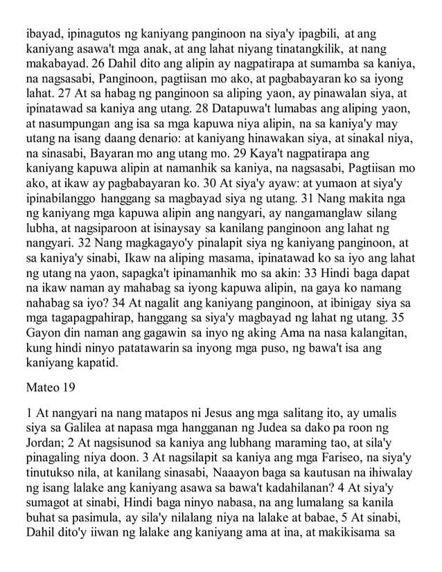 Tagalog bible new testament | PDF