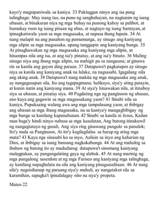 Tagalog bible new testament | DOCX