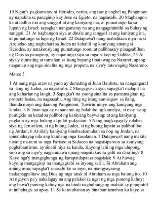 Tagalog bible new testament | DOCX