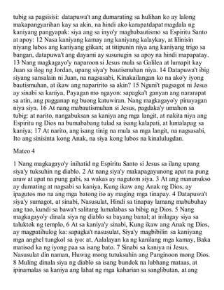 Tagalog bible new testament | DOCX