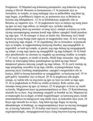 Tagalog bible new testament | DOCX